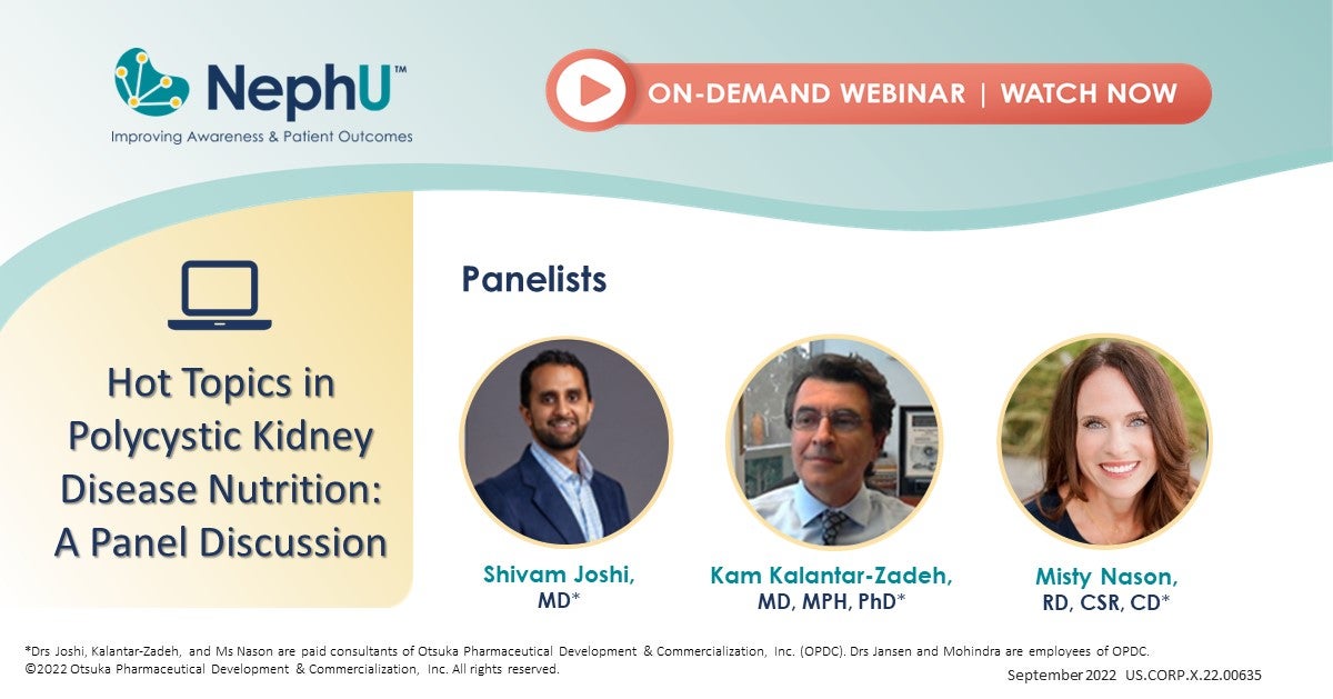 On-Demand Webinar - Hot Topics In Polycystic Kidney Disease Nutrition ...